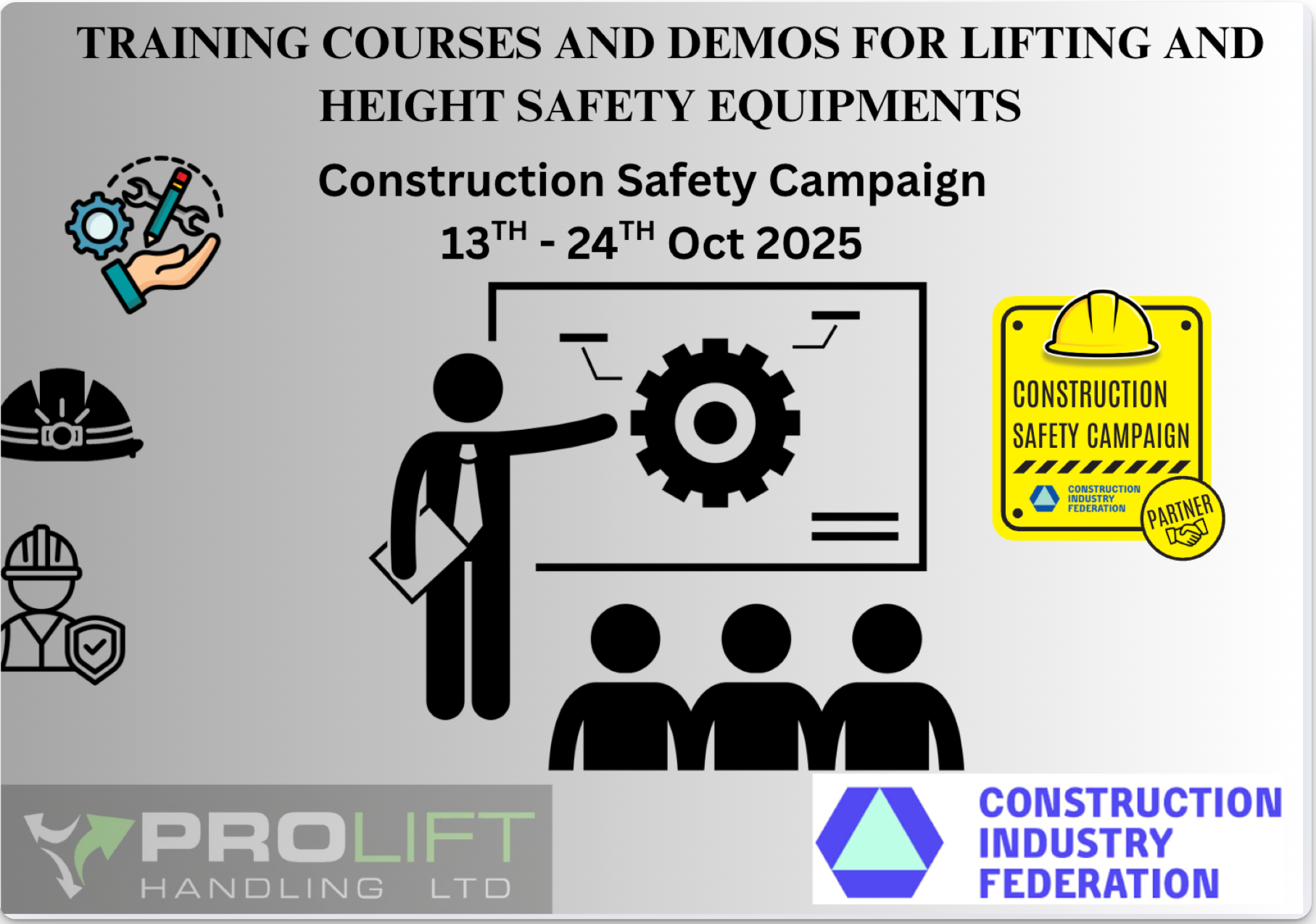 Prolift to Supports CIF Construction Safety Week with Training & Demos